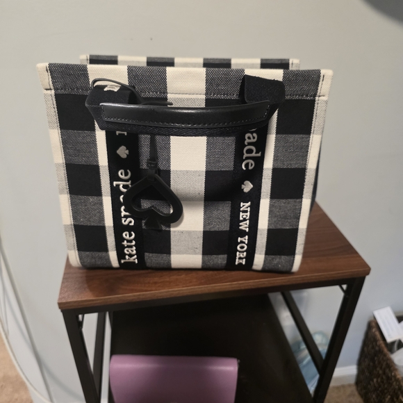 kate spade | Bags | Kate Spade Black And White Checkered Tote | Poshmark